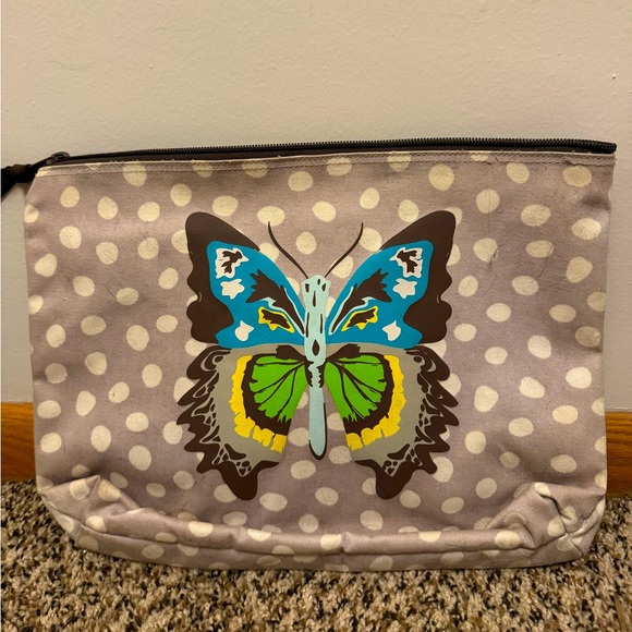 thirty-one | Bags | Thirtyone Grey Polka Dot Butterfly Pouch | Poshmark